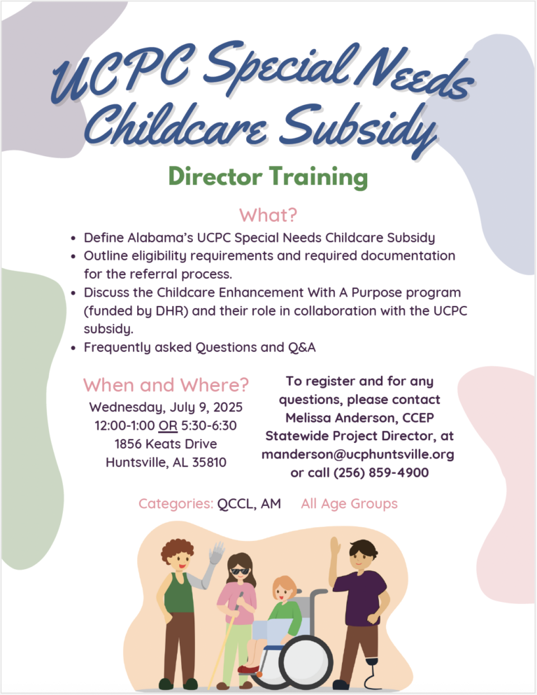 Special Needs Childcare Subsidy Director Training at UCP – UCP